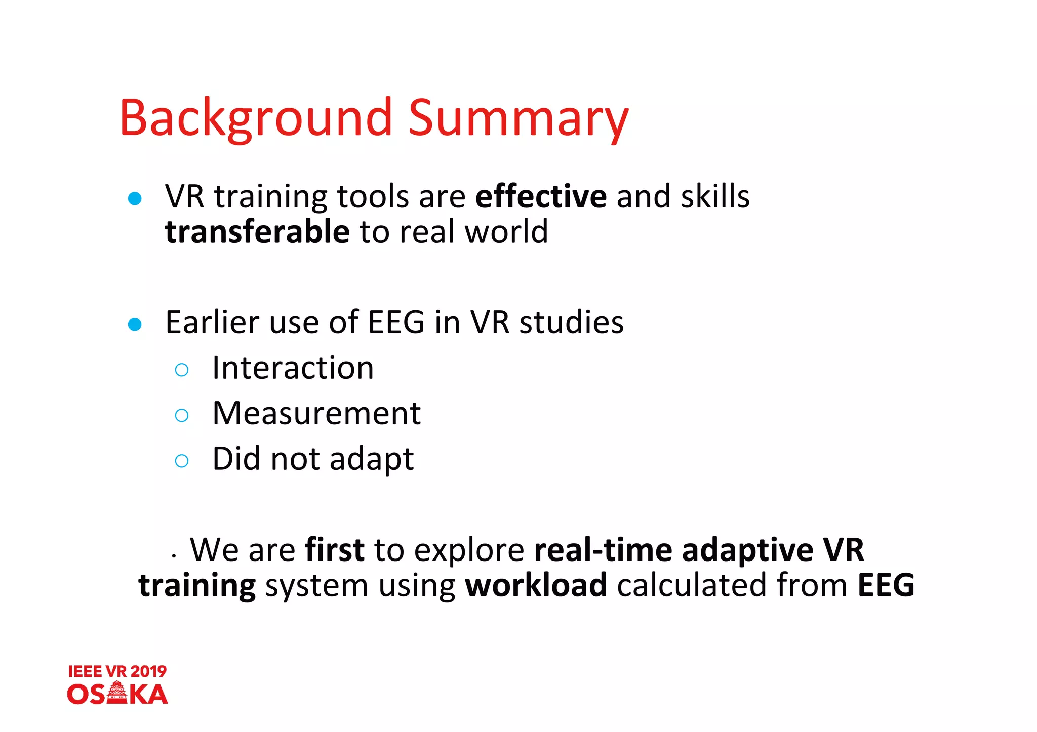 EEG Adaptive Training for VR | PDF