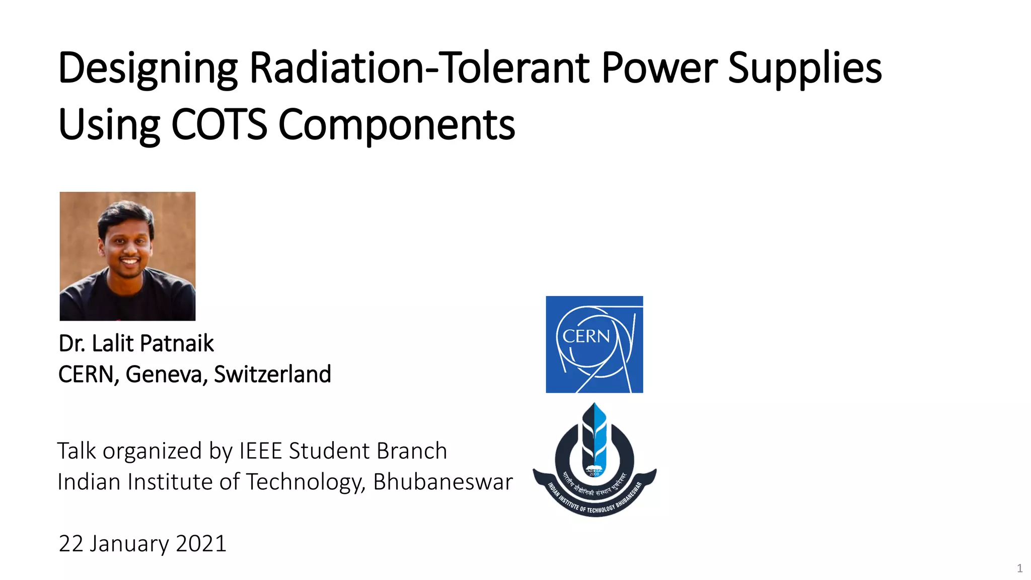 Designing Radiation Tolerant Power Supplies Using COTS Components | PPT