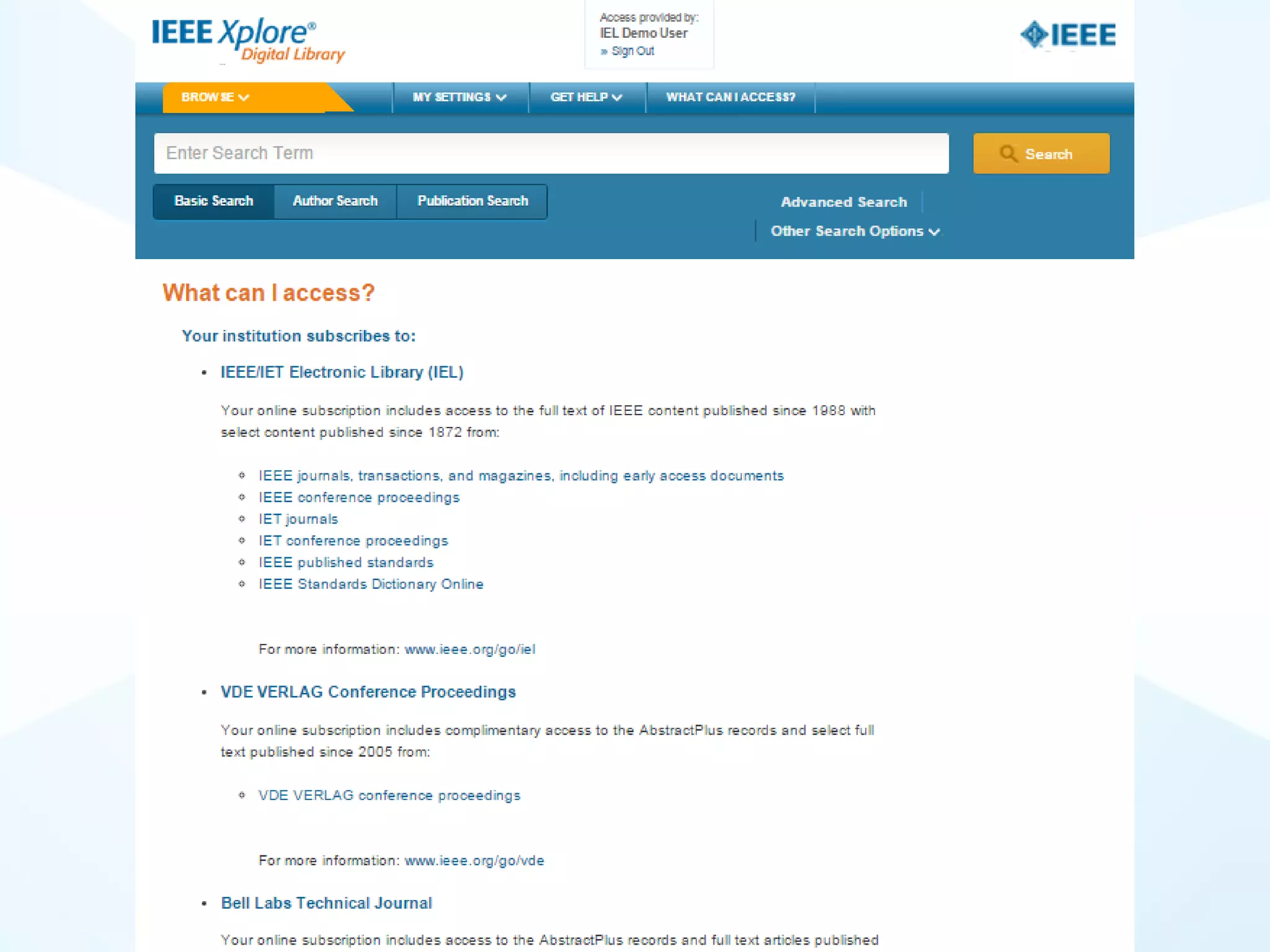 IEEE Xplore - What can i access | PPT