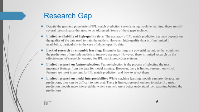 IPL Match Prediction System Using Machine Learning.pptx | Cricket | Sports