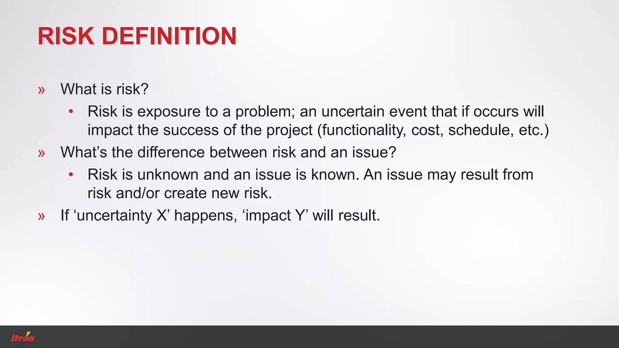Risk Management in Sprint Environment | PPT