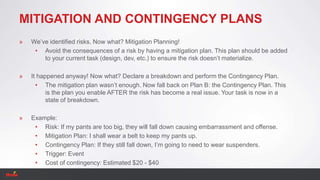 Risk Management in Sprint Environment | PPTX