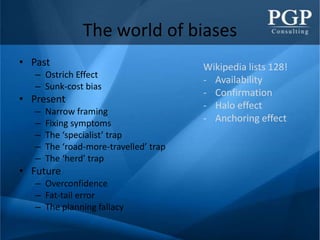 Cognitive biases and leadership decision making | PPTX