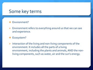 An Ailing Earth | PPT