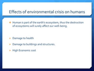 An Ailing Earth | PPT