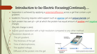 ISO ELECTRIC FOCUSING PRESENTATION OF LAB TECHNIQUE | PPTX