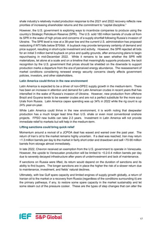 IEF Global Upstream Oil and Gas Investment Report 2023 | PDF