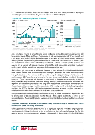 IEF Global Upstream Oil and Gas Investment Report 2023 | PDF