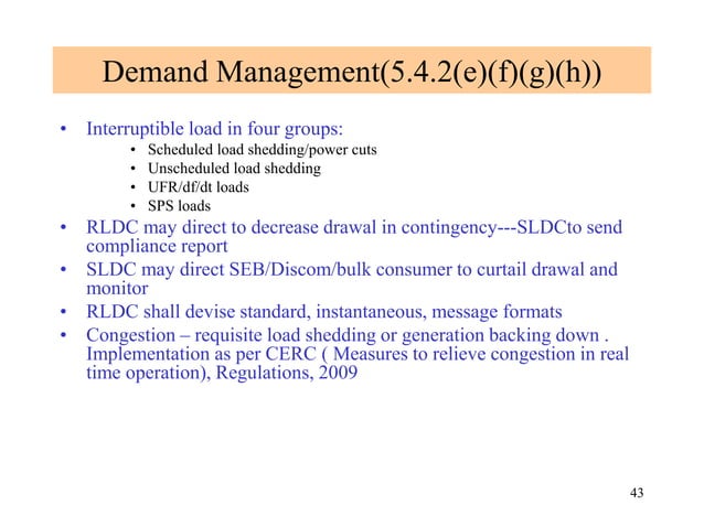 IEGC_PPT_SLDC.ppt | Power and Energy Industry | Industries