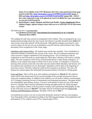 International Environmental Governance | DOC