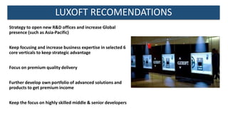 Operational management in IT Luxoft vs Tata Consulting services | PPT