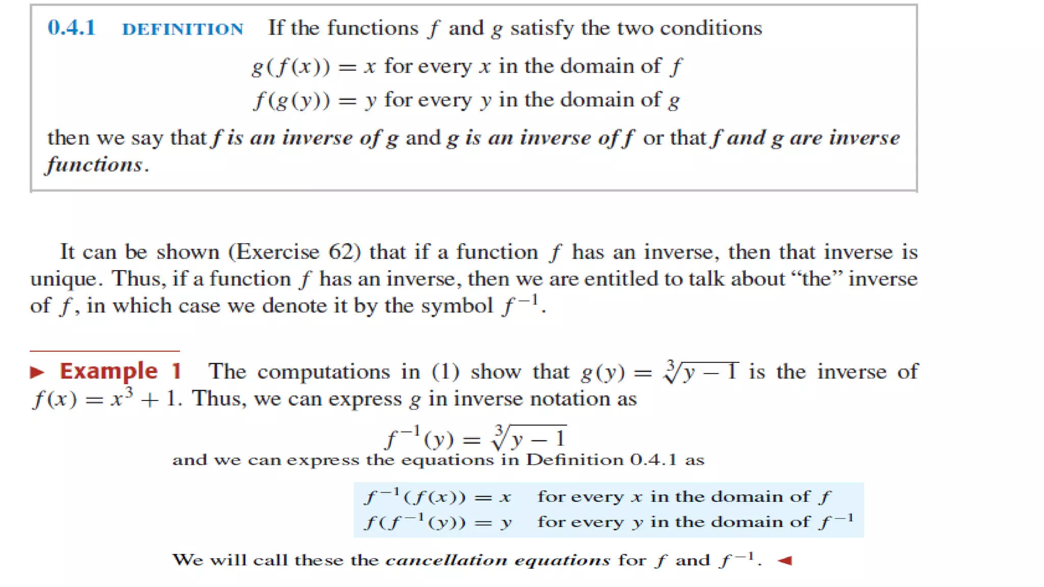 Calculus 0.2 -inverse__functions | PPT