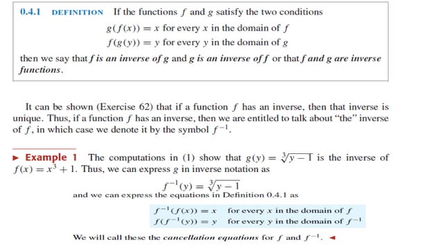 Calculus 0.2 -inverse__functions | PPT