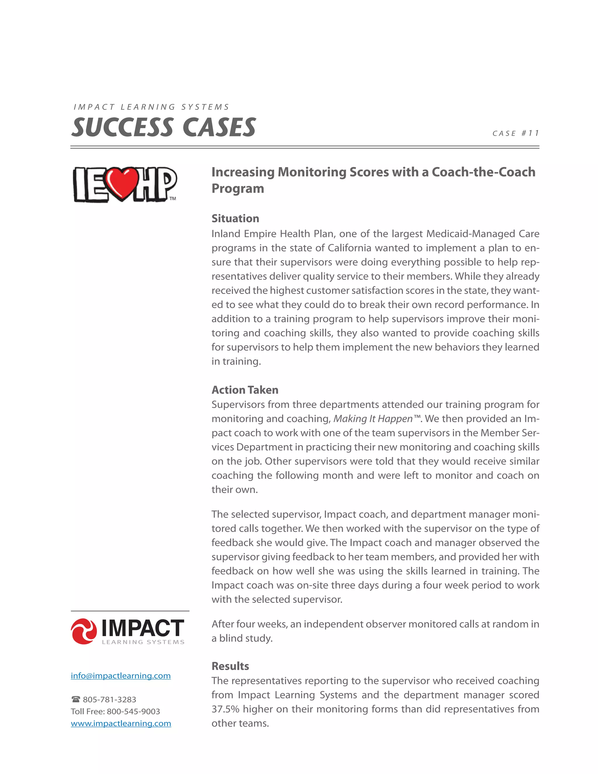 IEHP Success Case | PDF