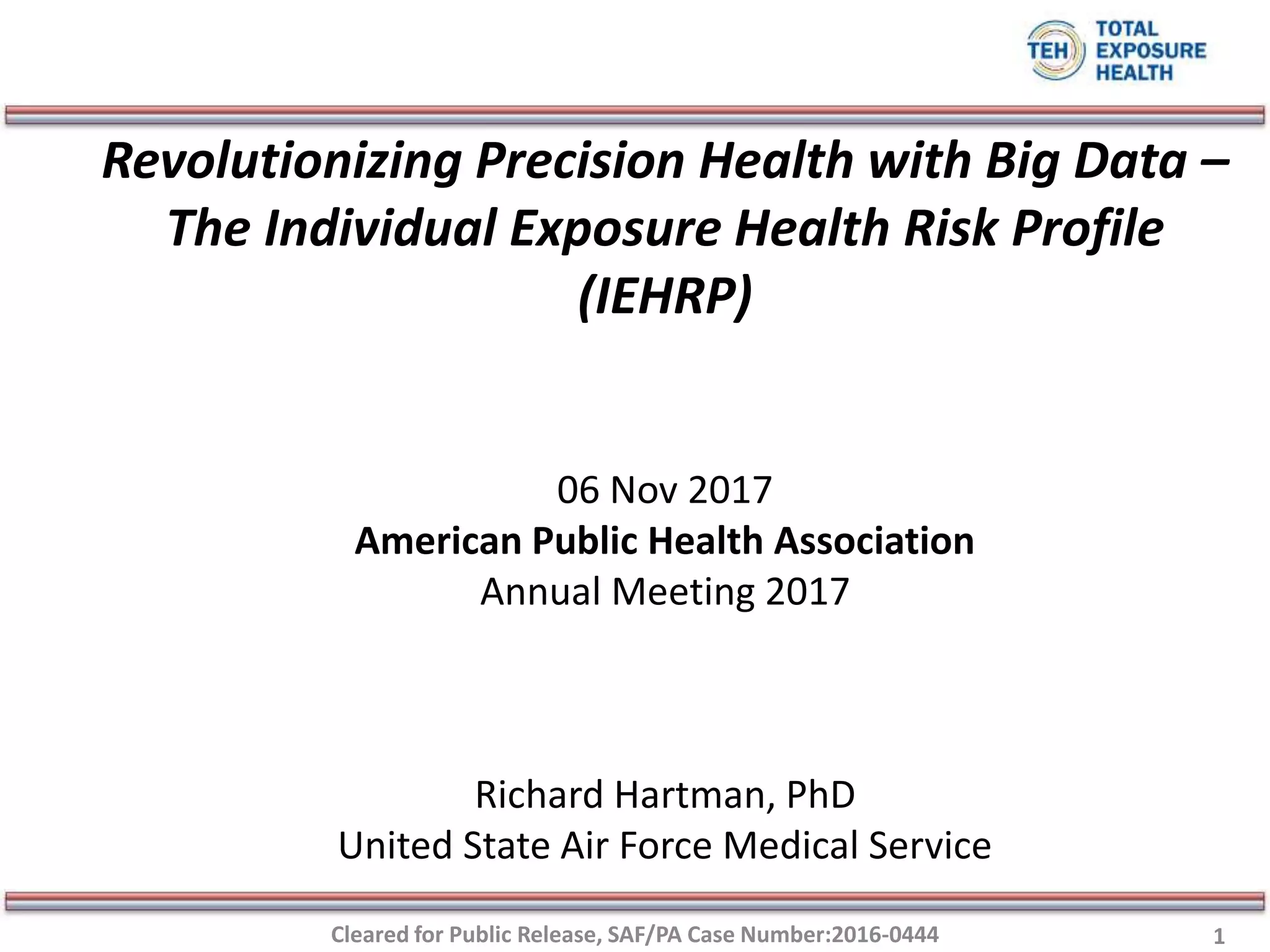 Revolutionizing Precision Health with Big Data - The Individual ...