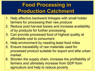Entrepreneurship Opportunities in Food processing Sector | PPT