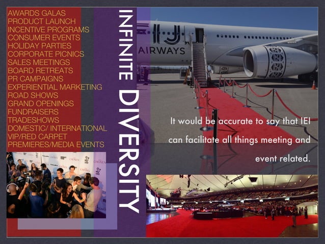 Infinity Events Inc Digital Brochure | PPT