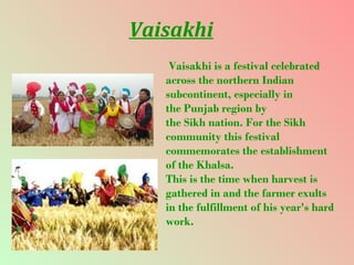 Indian Cultural Diversity- Festivals | PPT