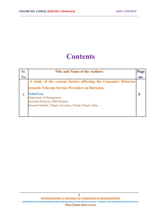 A study of the various factors affecting the Consumer Behavior towards ...