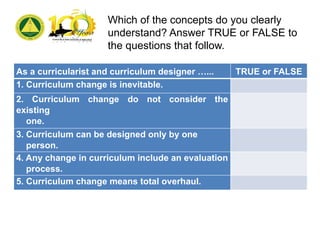 Curriculum Development Designing the Curriculum | PPTX