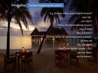 SIMPLE PRESENT TENSE | PPT