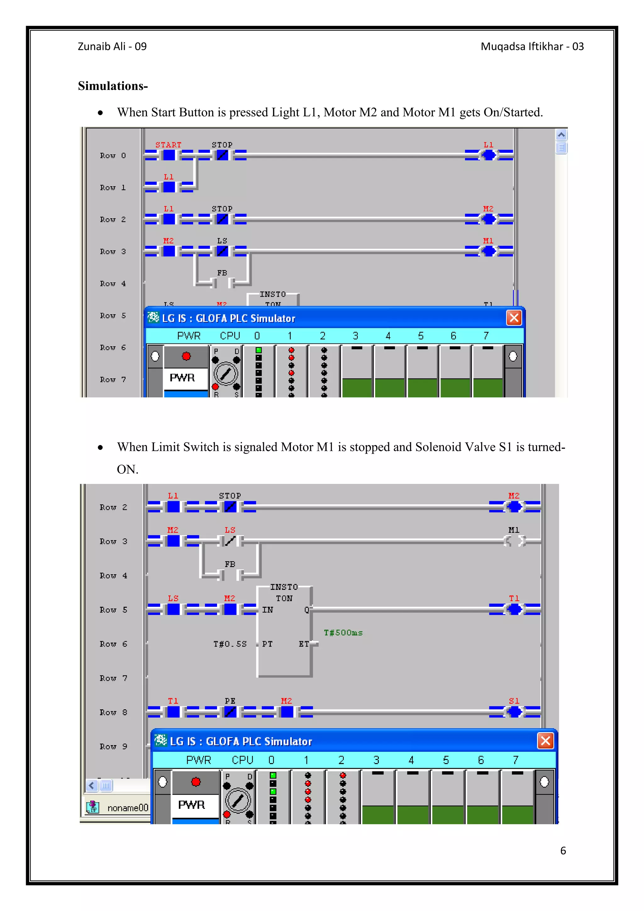 PLC Industrial Application -- Continuous Bottling Filling System | DOCX
