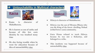 Concept of untouchability with reference of One Eyed by Meena kandasamy ...