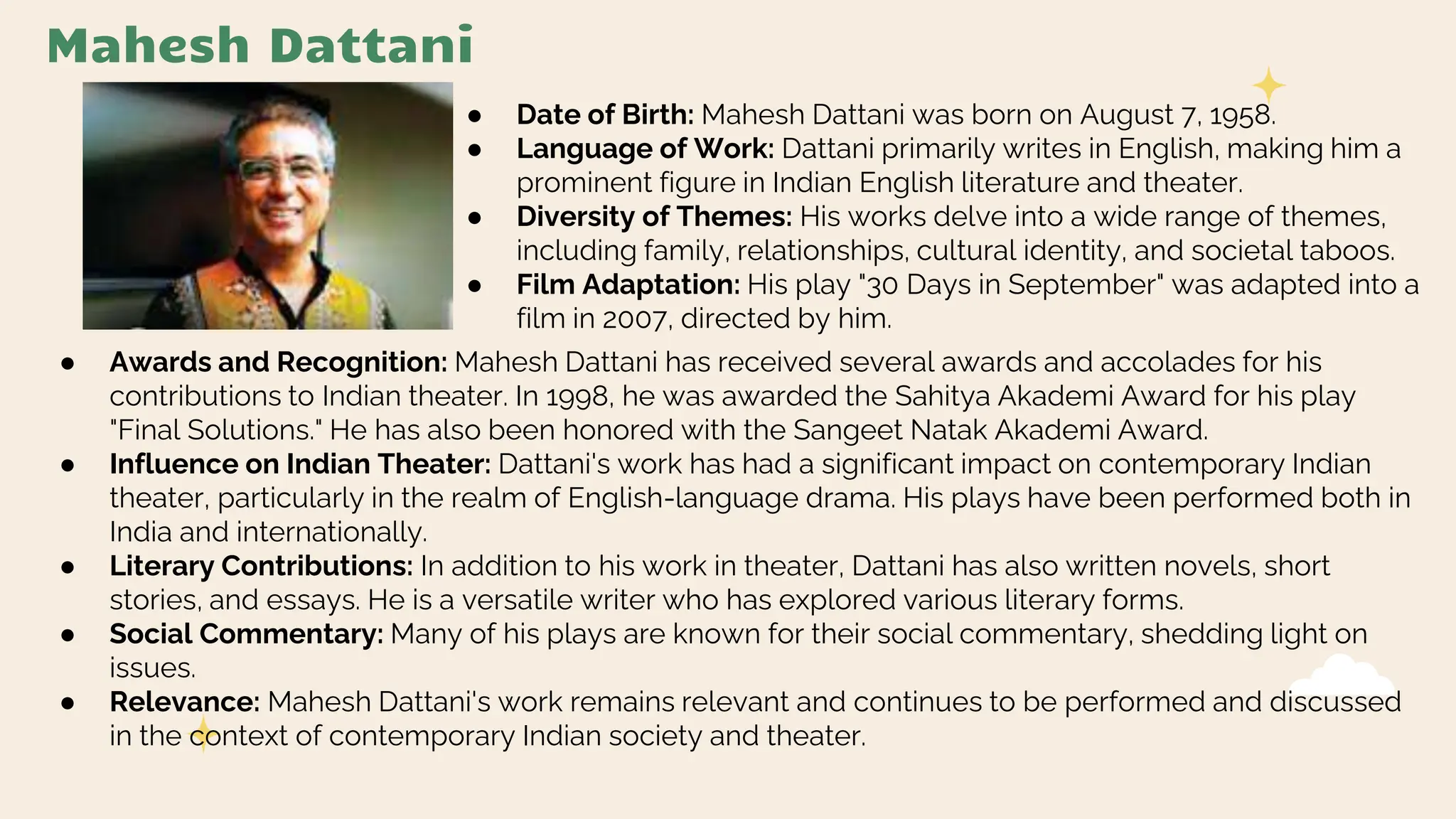 IEL-II Exploring the universal theme of division in Mahesh Dattani's ...