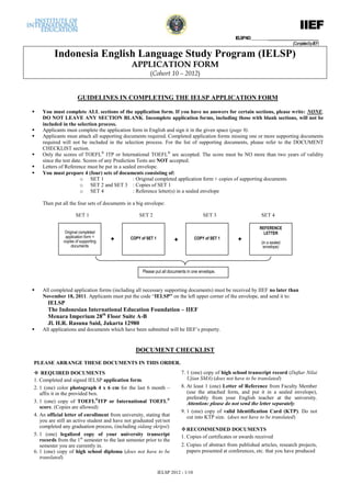 Ielsp application-form-cohort 10 | DOCX