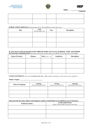 Ielsp application-form-cohort 10 | DOCX