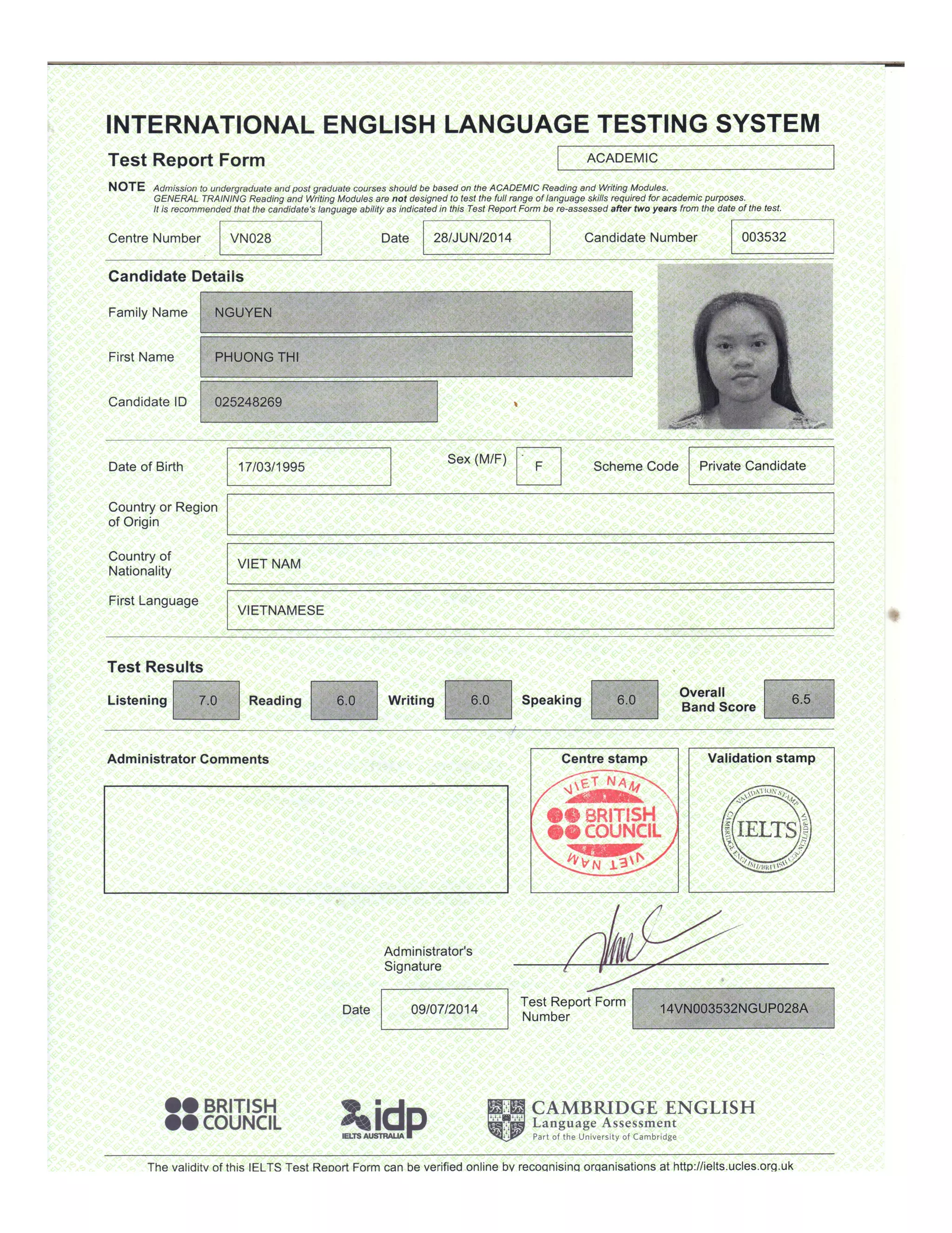 IELTS Certificate | PDF