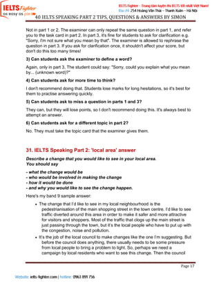 {Ielts fighter} - ielts speaking part 2 by simon | PDF