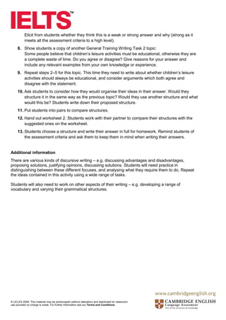 Ielts general-training-writing-task-2 | PDF | Homework and Study ...