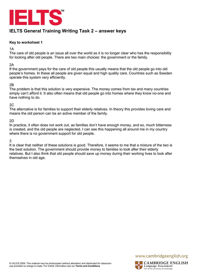 Ielts general-training-writing-task-2 | PDF | Homework and Study ...