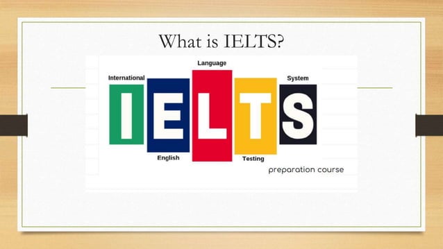 IELTS - intro course for testing language | PPT