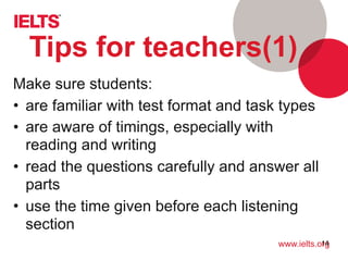 Ielts presentation for teachers | PDF