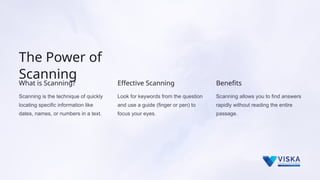 IELTS Reading Practice: Effective Techniques for Skimming, Scanning ...