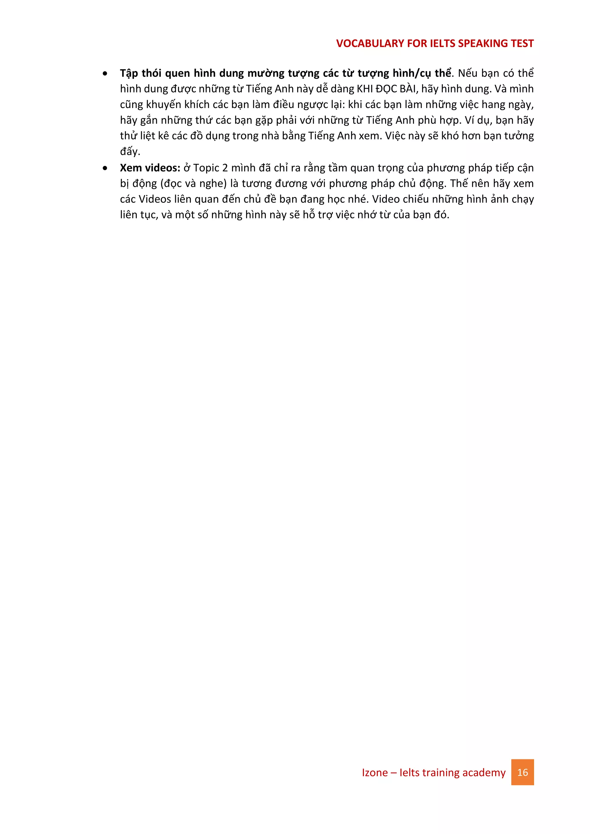 Ielts speaking-vocab | PDF