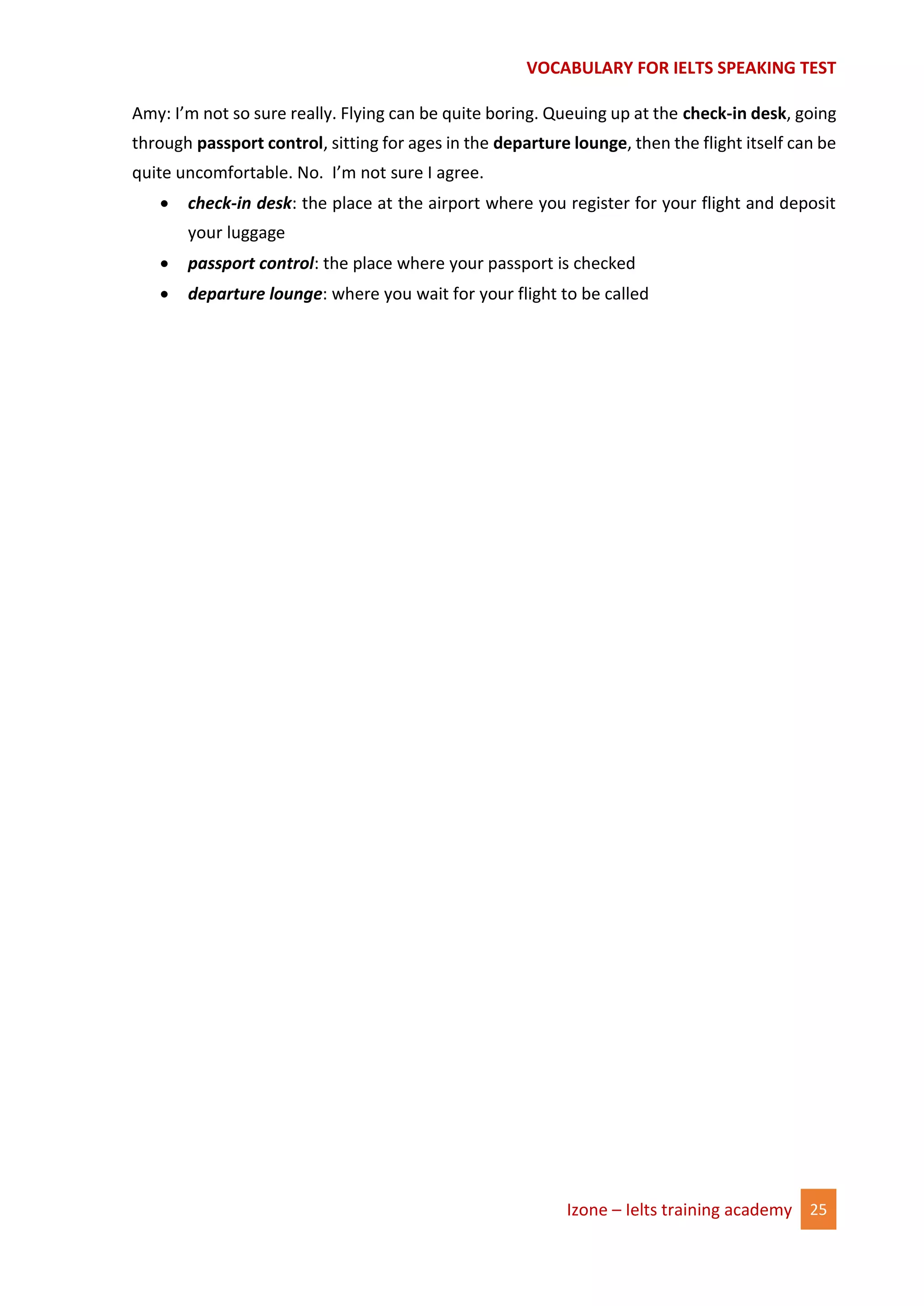 Ielts speaking-vocab | PDF