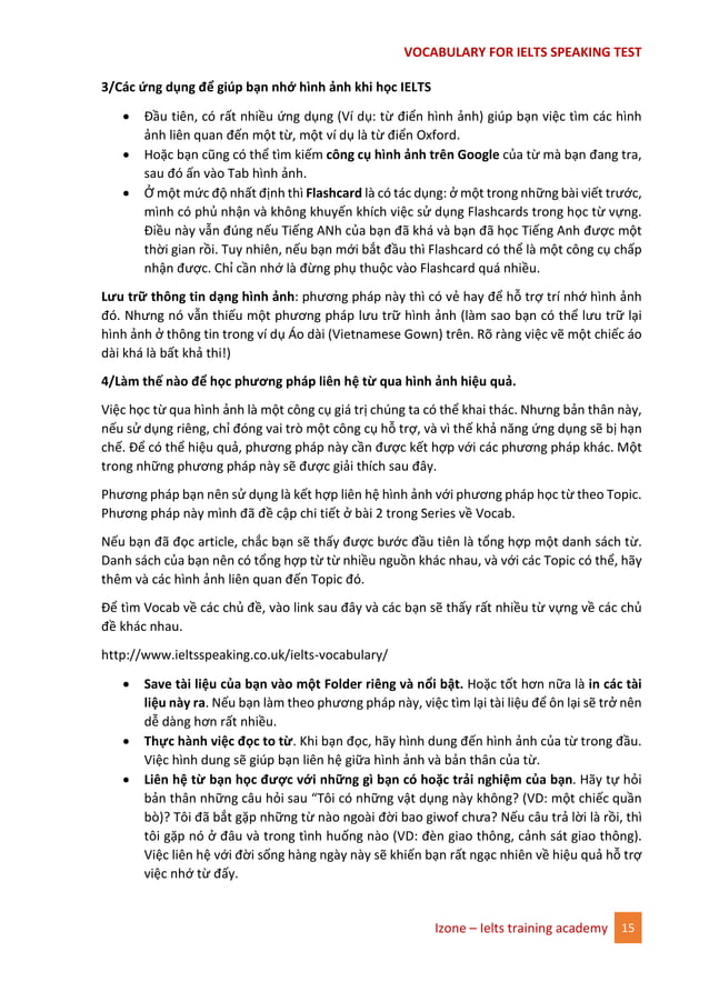 Ielts speaking-vocab | PDF