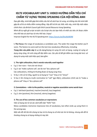 Ielts speaking-vocab | PDF