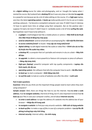 Ielts speaking-vocab | PDF