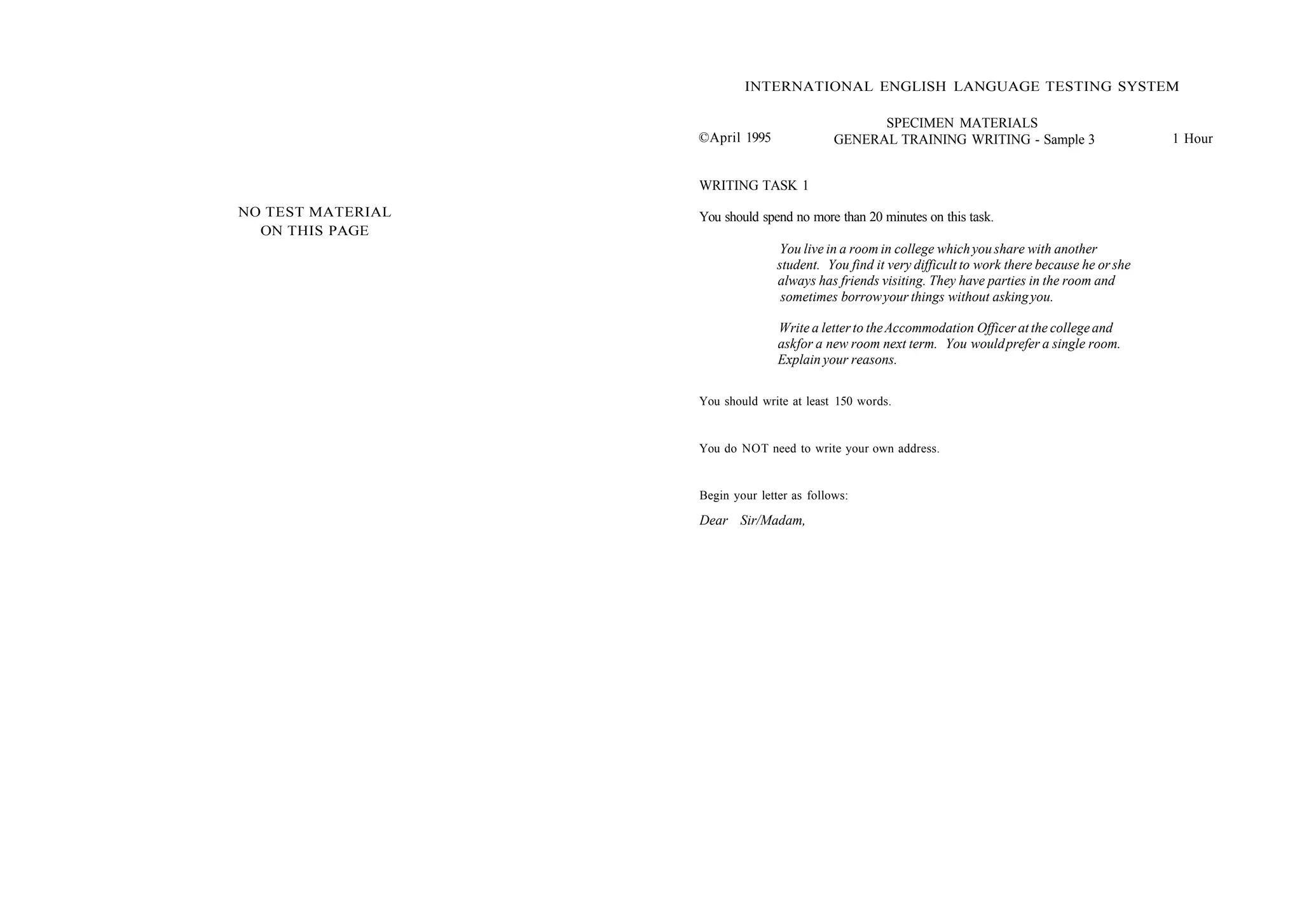 Ielts specimen-materials | PDF