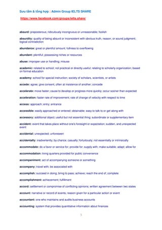 Ielts 4000 academic word list | PDF