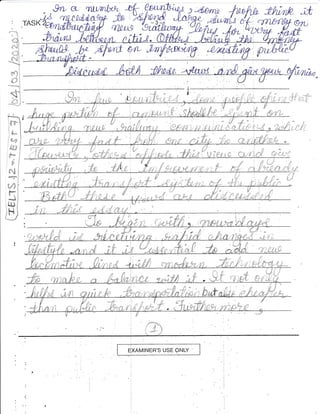 Ielts 7.5 band essay sample : how to score 7+ in IELTS Writing | PDF