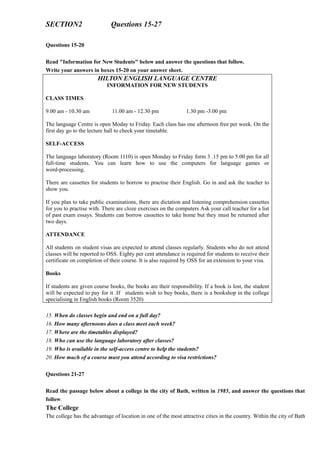 Ielts academic reading | PDF