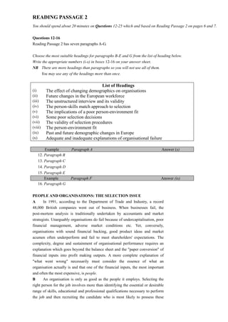 Ielts academic reading | PDF