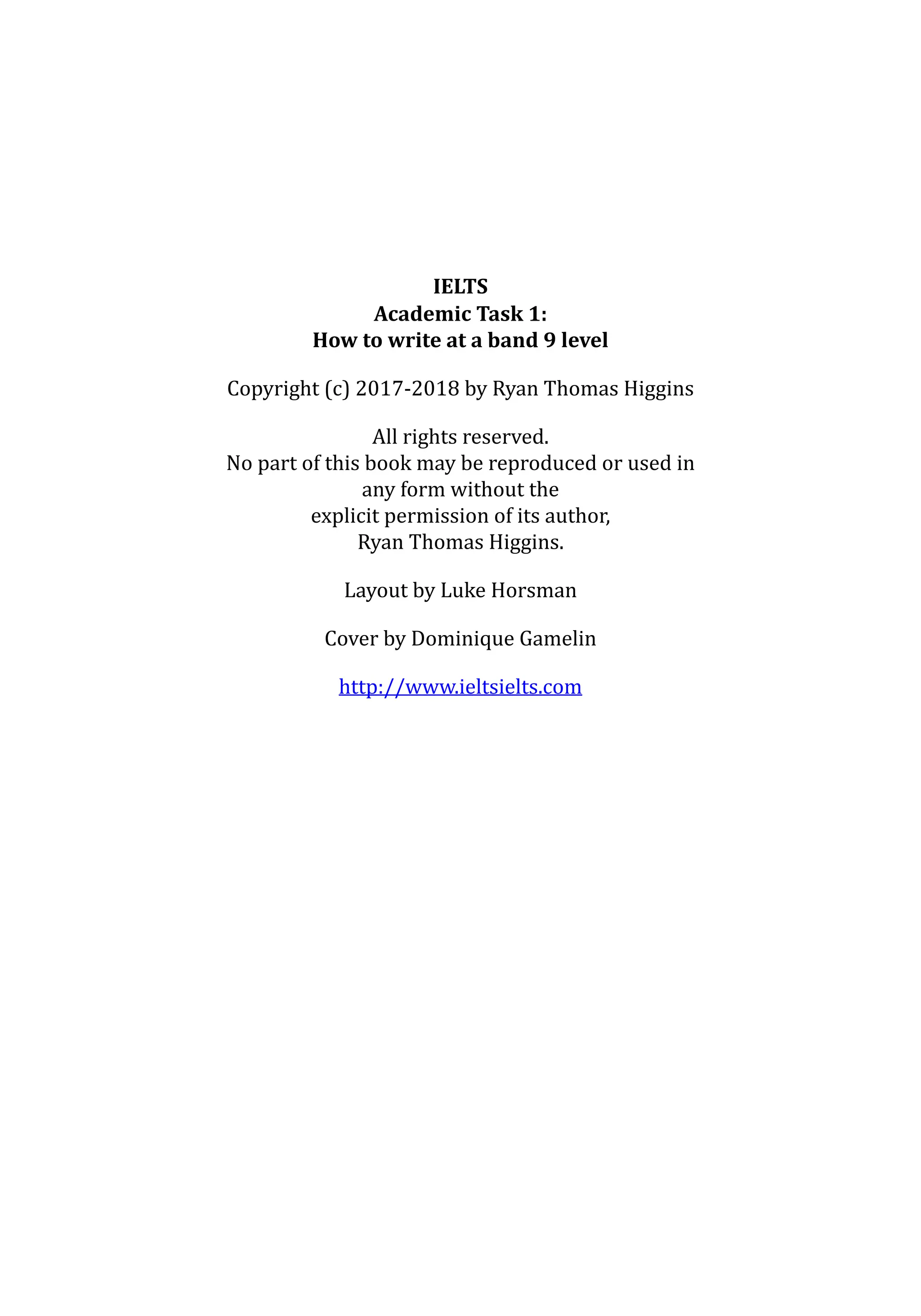 IELTS Academic Task 1 - How to write at a band 9 level (2017-2018 ...