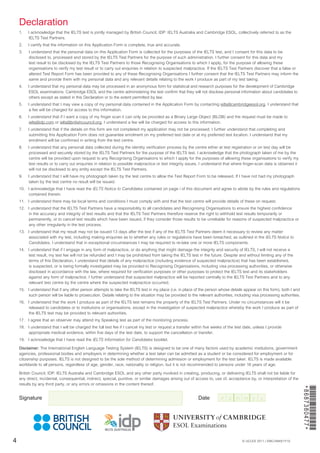 Ielts application form | PDF