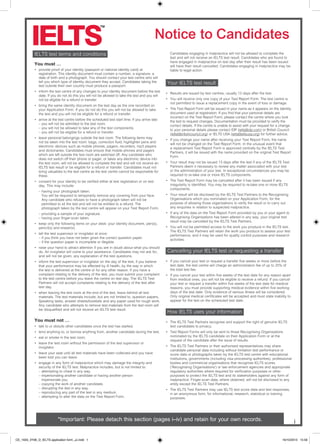 Ielts application form_2014 | PDF